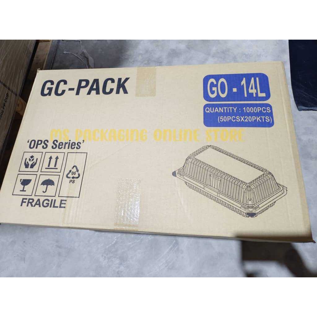 GO -14L GC - PACK Plastic Tray per carton Bakery Disposable Plastic ...