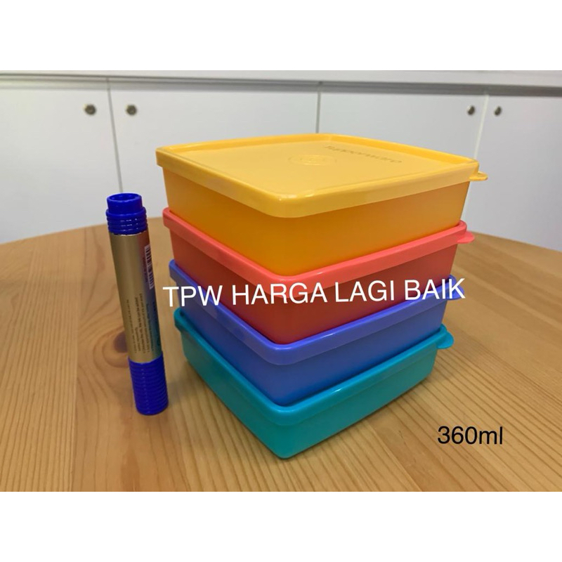 Tupperware Square Away 360ml, Air Tight (loose or set) | Shopee Singapore