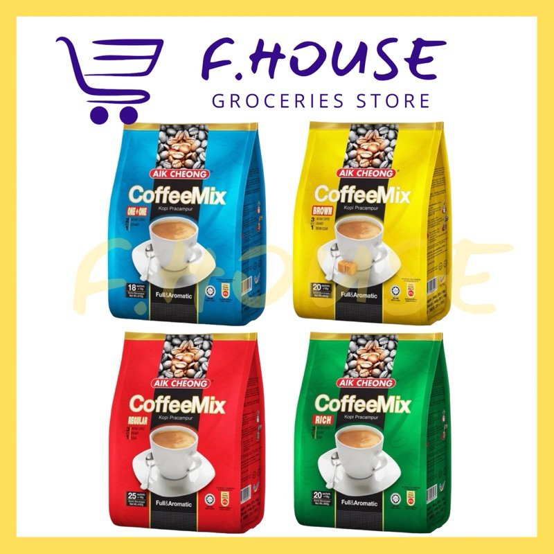 AIK CHEONG Coffee Mix 3in1 450g (15g/18g x 18’s/20’s/25’s) | Shopee Singapore