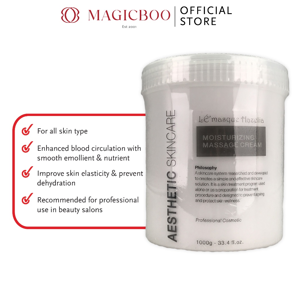 Magicboo Lemasque Moisturizing Massage Cream 1000ml | Shopee Singapore
