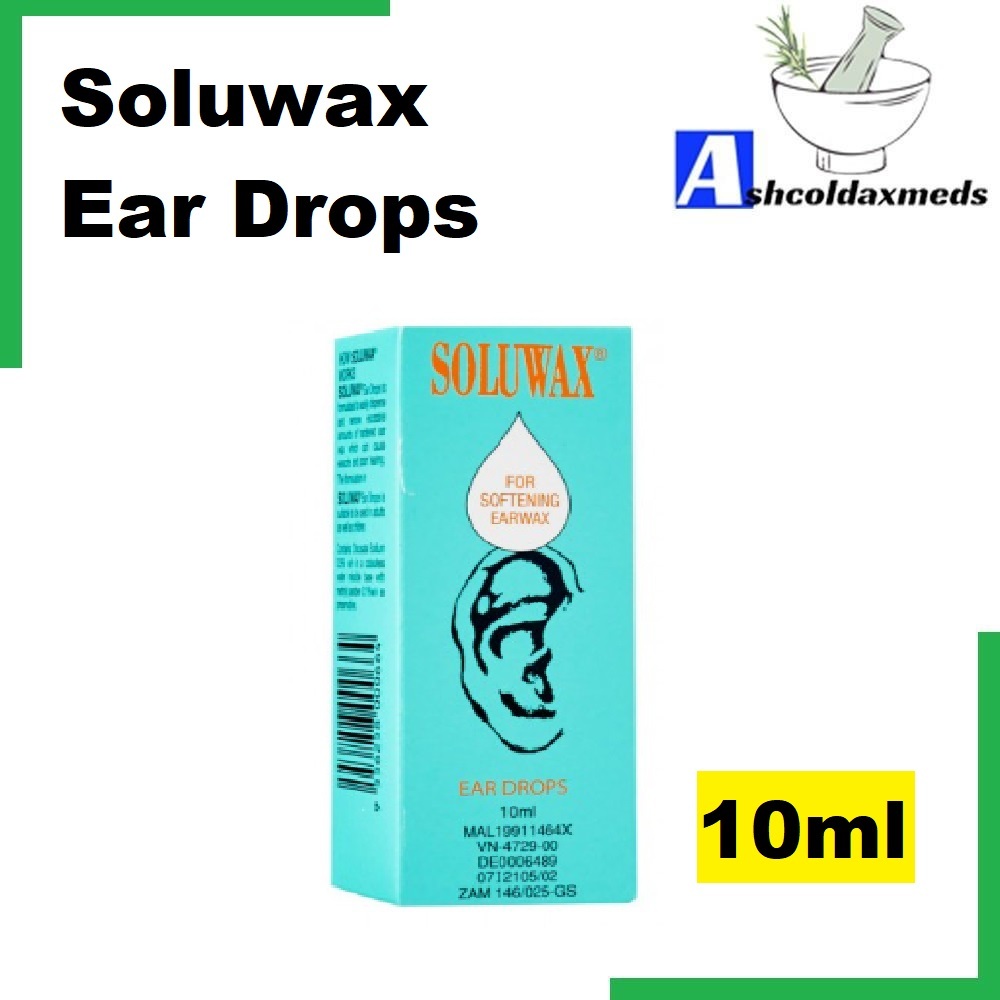 Soluwax Ear Drops For Softening Earwax (10ml) | Shopee Singapore