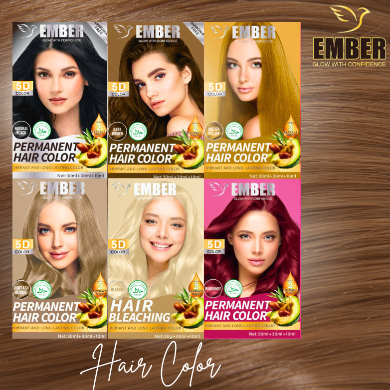 EMBER Permanent Hair Color / Pewarna Rambut/Bleach/ (LULUS KKM, SAH ...