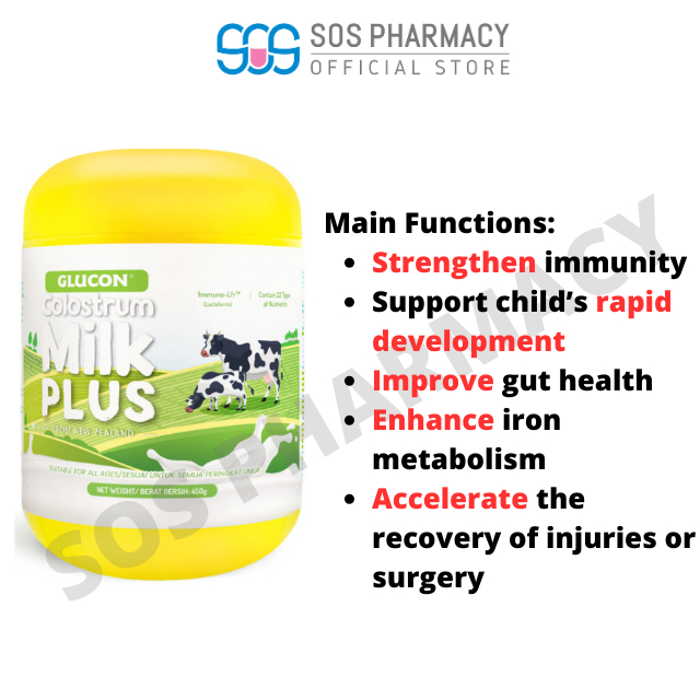 Glucon Colostrum Milk Plus (450g) | Shopee Singapore