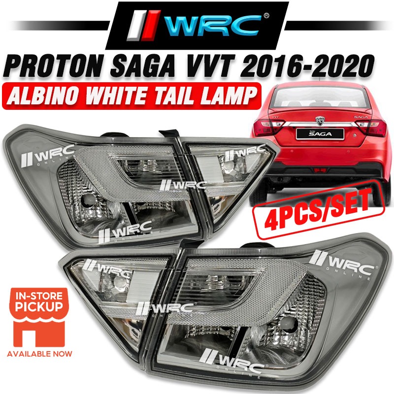 Proton Saga VVT 2016 - 2025 NHF Albino White Tail Lamp ( 4pcs/set ...