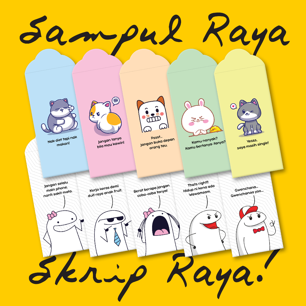 Sampul Raya Skrip Raya Viral 2025 | Shopee Singapore
