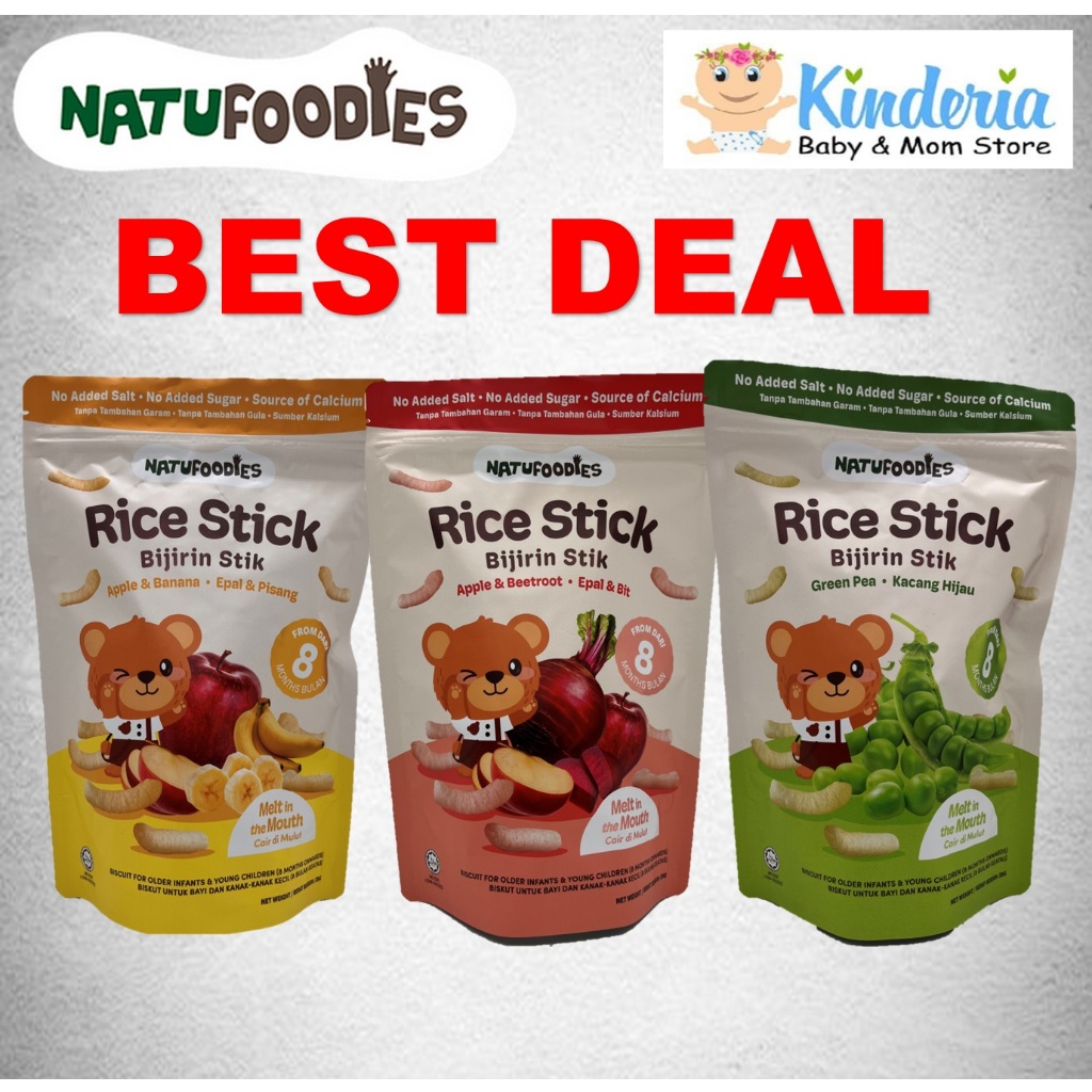 Natufoodies Rice Stick ( in pouch ) 35g | Shopee Singapore