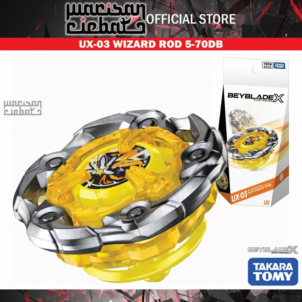 Takara Tomy Beyblade X UX-03 Booster Wizard Rod 5-70DB | Shopee Singapore
