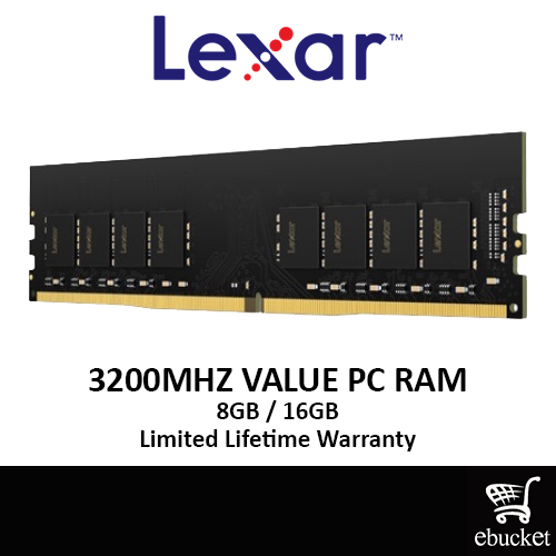 Lexar Value Performance DDR4 16GB 8GB 3200MHZ UDIMM Desktop PC Ram Memory (LD4AU008G-B3200GSST ...