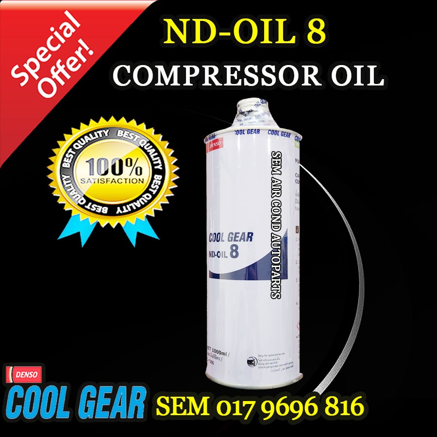 COMPRESSOR OIL R134 COOL GEAR ND-OIL 8 ( 1 LITRE ) (CAR AIRCOND SYSTEM ...