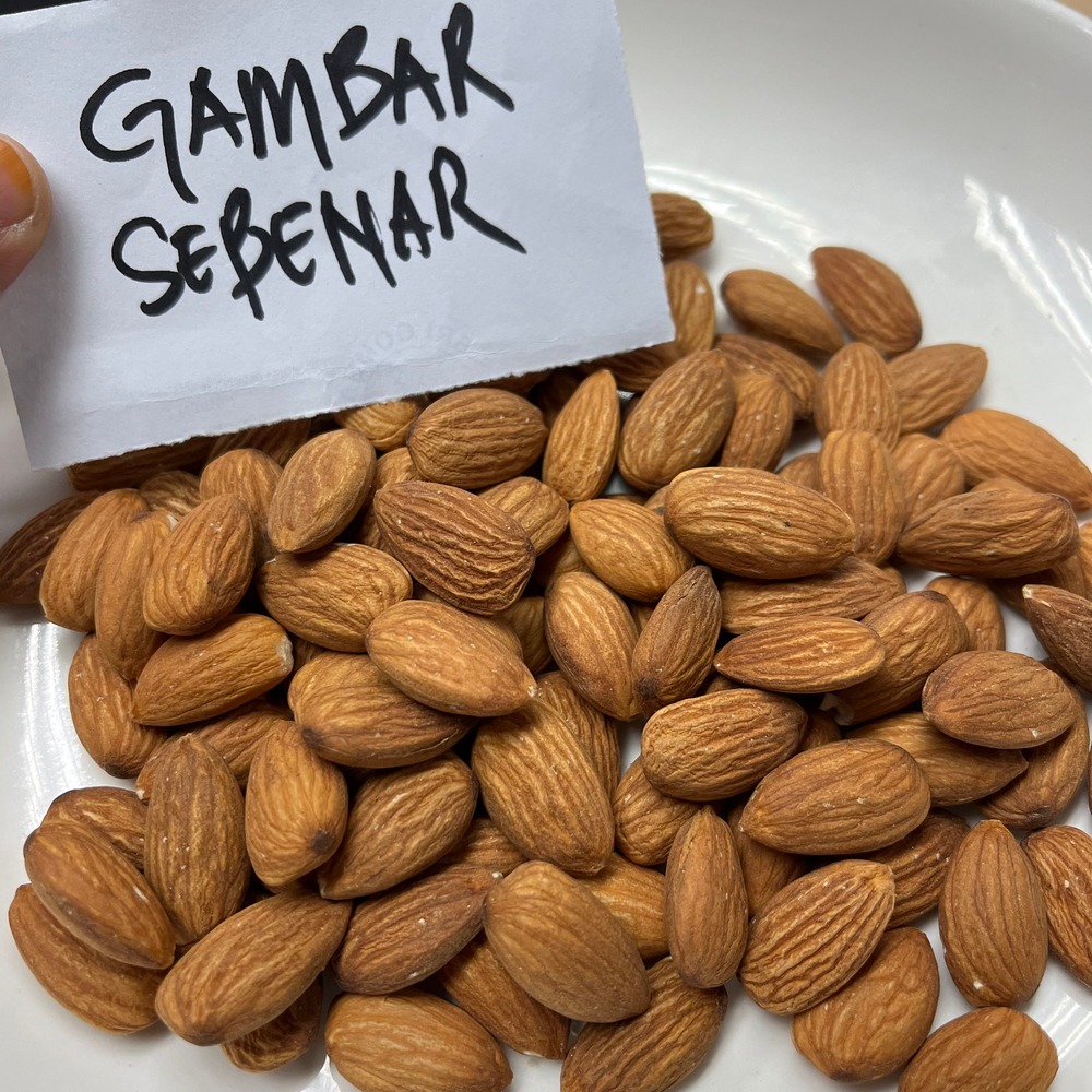 500gram / 1Kg Raw Unsalted Whole Almond Small Nut Wholeshelled Grade ...