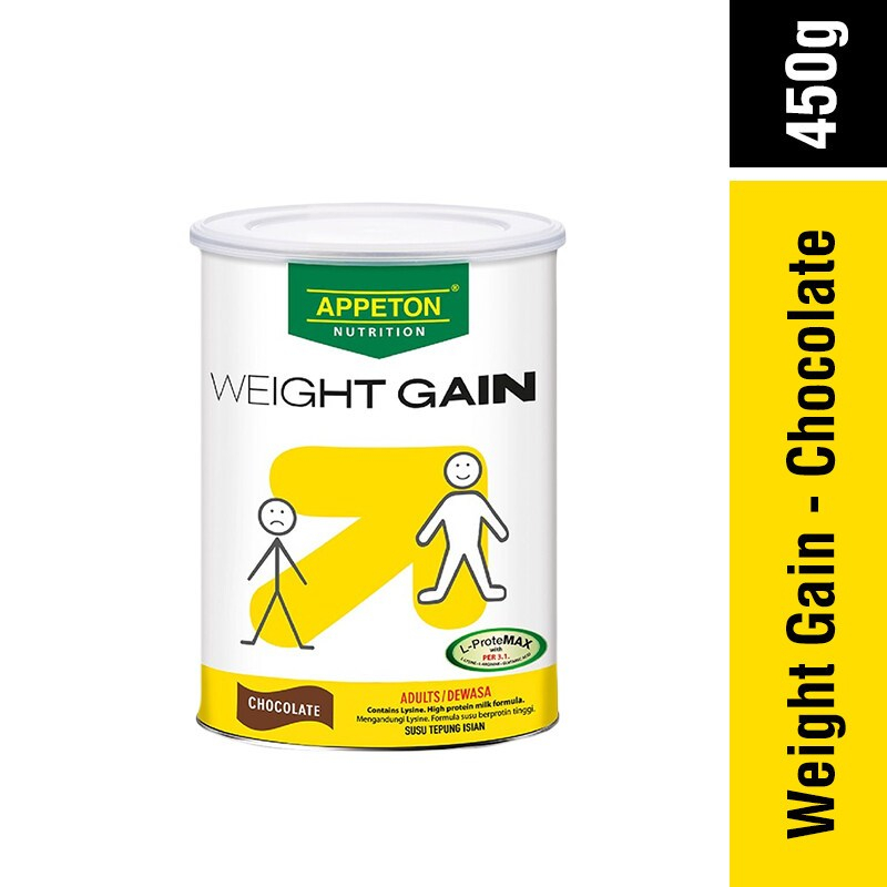 Appeton Weight Gain For Adults Chocolate Flavour ( 450g ) | Shopee ...