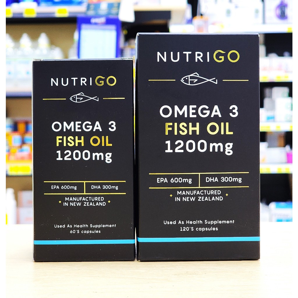NUTRIGO OMEGA-3 FISH OIL 1200MG CAPSULES (60'S/120'S) | Shopee Singapore