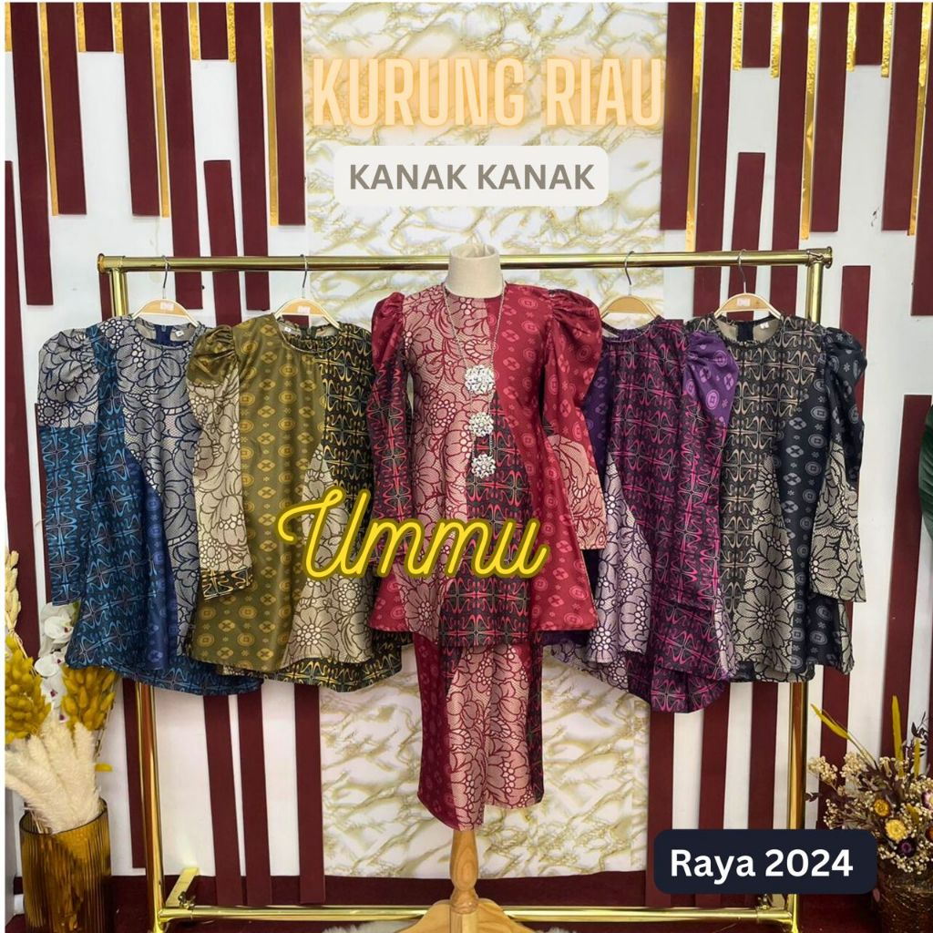 New LAUNCHING BATIK RIAU KANAK-KANAK 2-12 | Shopee Singapore