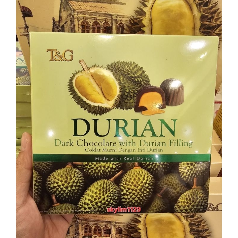 T&G Durian Dark chocolate Durian Filling 90gm | Shopee Singapore