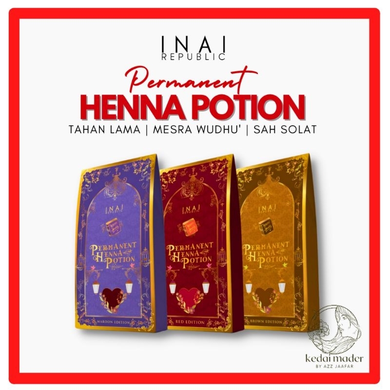 Henna REPUBLIC HQ Permanent Henna Set Long Lasting Henna Up to Long ...