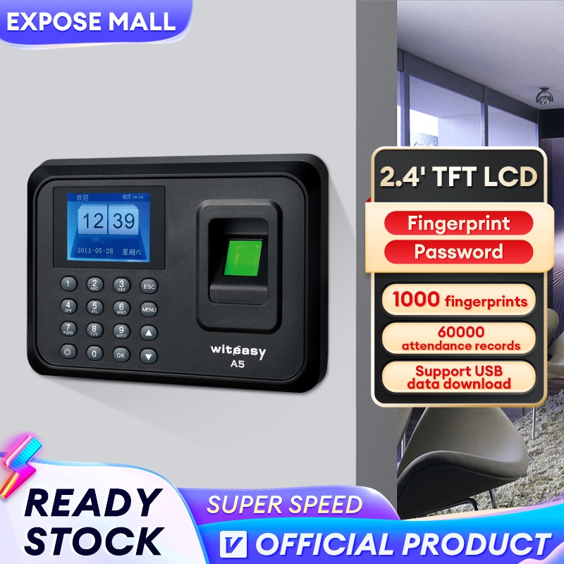 Fingerprint Attendance Machine Biometric Fingerprint Time Attendance ...