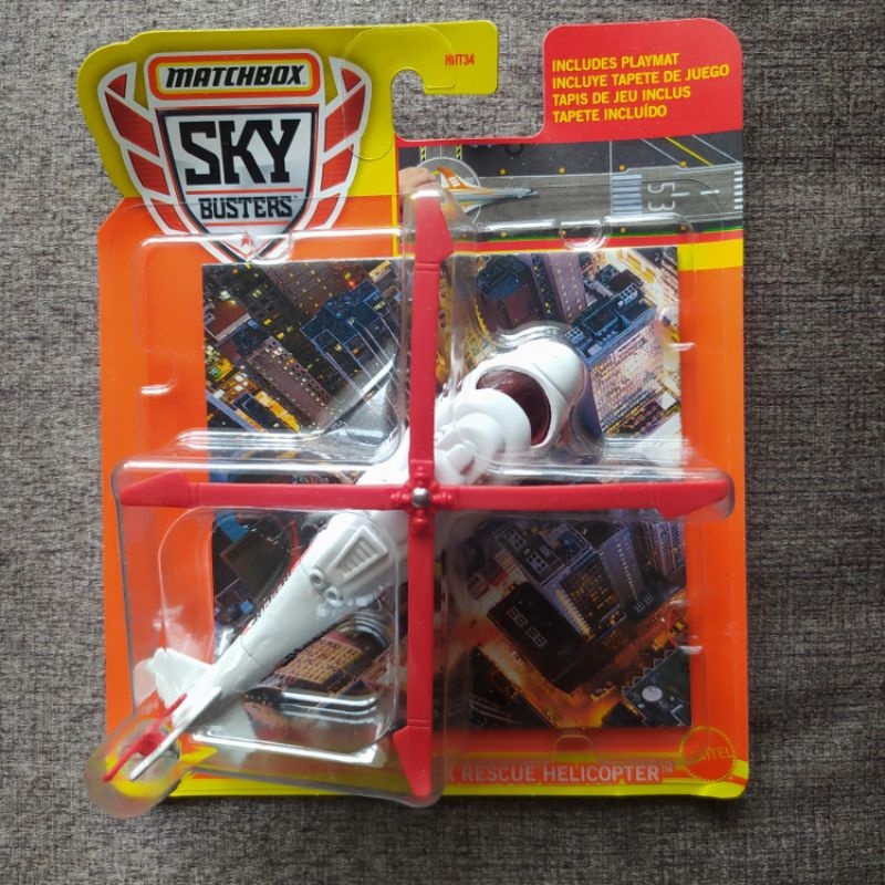 Matchbox MBX Rescue Helicopter - White (Sky Busters) | Shopee Singapore