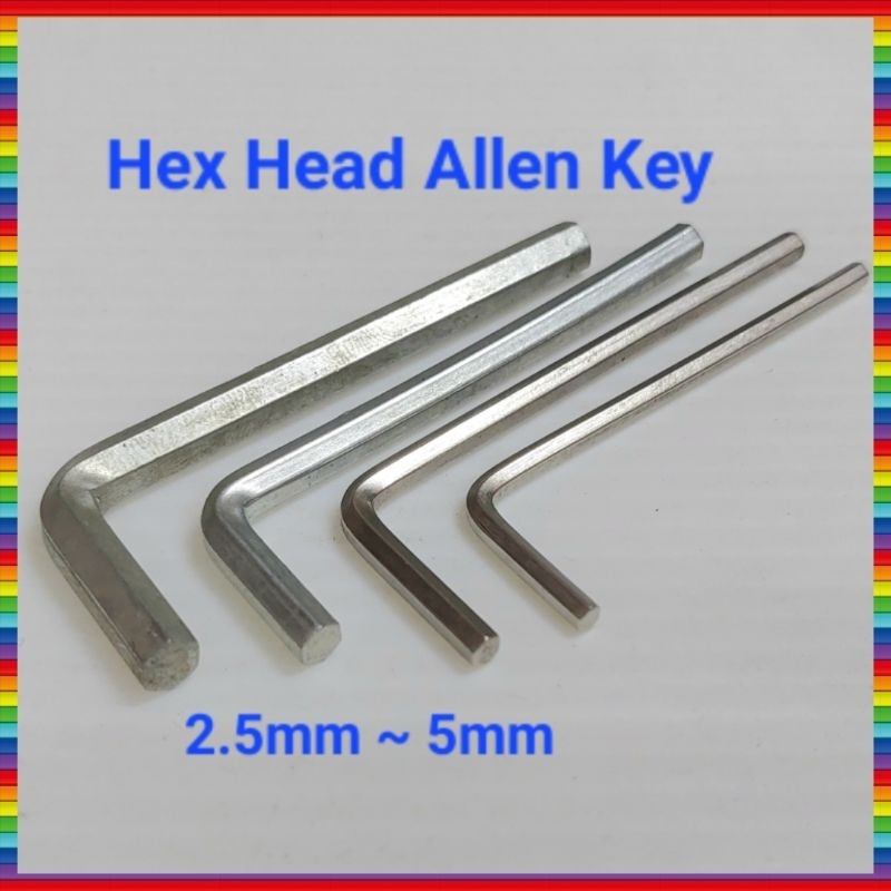 Hex Head Allen Key 2.5mm 3mm 4mm 5mm | Shopee Singapore