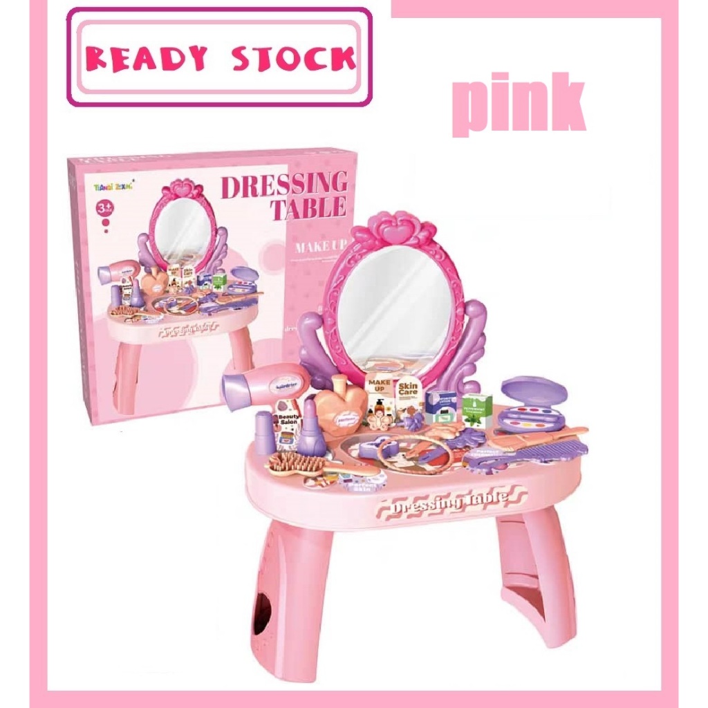 Princess Makeup Dressing Table Toy Play Set For Kid Pretend Play Toy ...