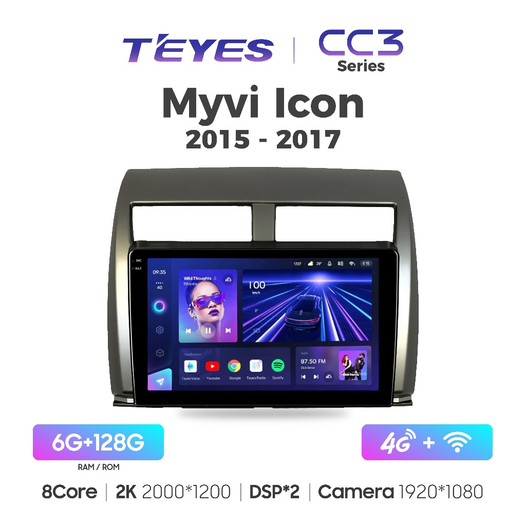 TEYES CC3 Series Perodua Myvi Icon 2015-2017 Android Car Player 10" | Shopee Singapore