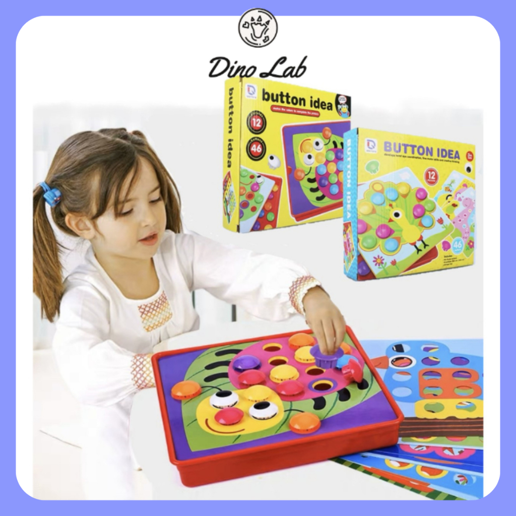 Board Arts and Crafts with Mushroom Nails Button Idea Color Matching ...