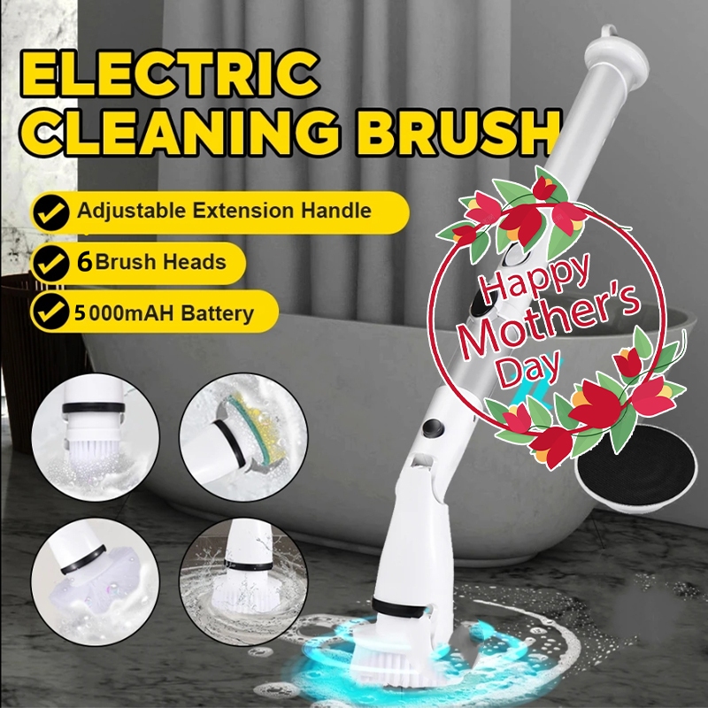 Wireless Electric rotating brush Floor Brush Scrubber Electric Brush ...