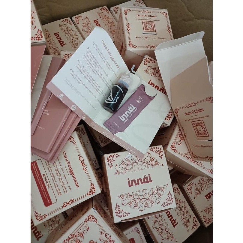 NEW Innai Nunha Neelofa - Inai Dark Brown Sachet hq | Shopee Singapore