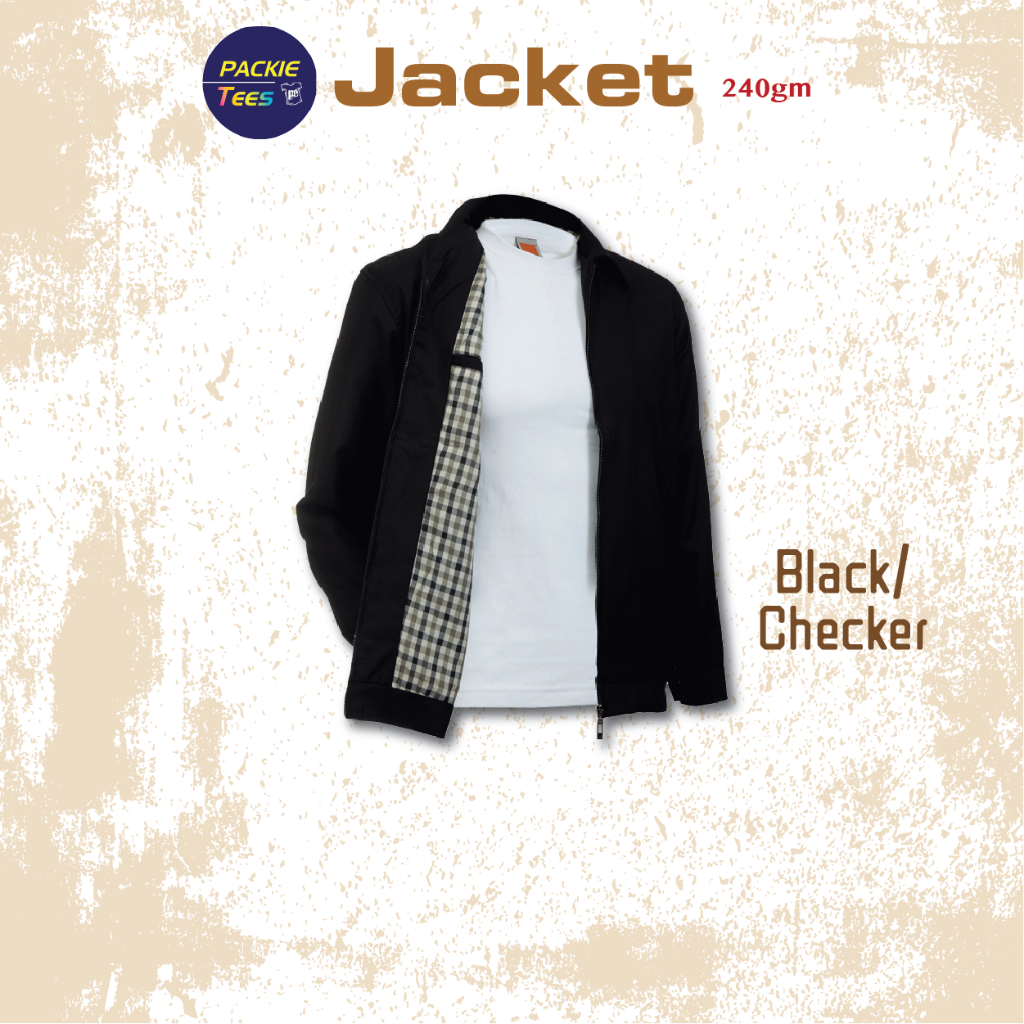 EXECUTIVE JACKET EJ0202 BLACK(CHECKER) 65% POLYESTER/35% VISCOSE CEO ...