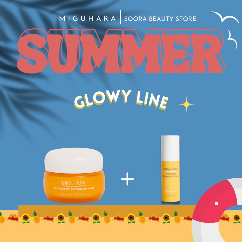 MIGUHARA [ Glowy Line ] ( Vita Cream + Whitening intensive ) | Shopee ...