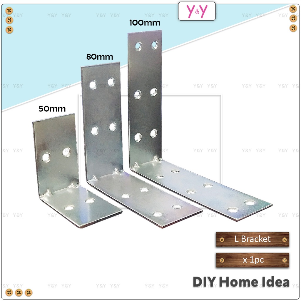 Y&Y Eco Multi Use Furniture Angle L Bracket / Corner Joint Brace / L Shaped Repair Bracket ...
