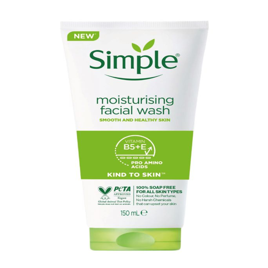 Simple Moisturising Facial Wash 150ML (100% Soap Free) | Shopee Singapore