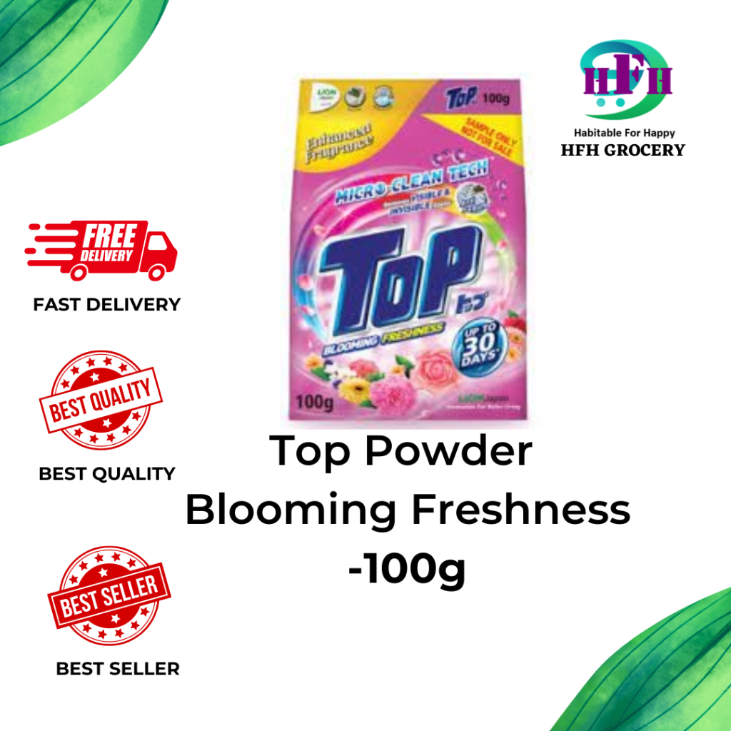 Top Detergent Powder - Blooming Freshness (100gm) | Shopee Singapore