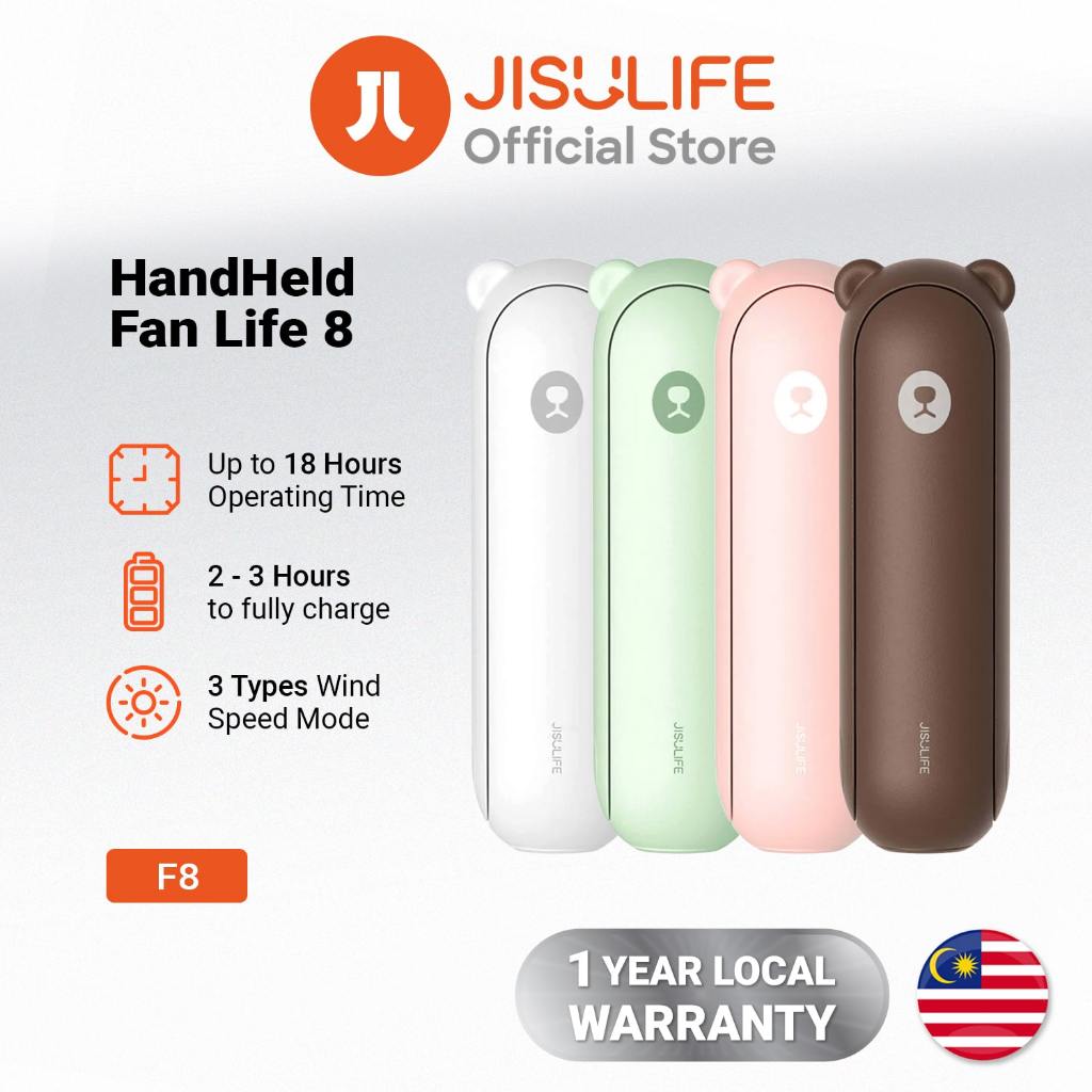 JISULIFE HandHeld Mini Life 8 Foldable Pocket Fan F8 | Shopee Singapore