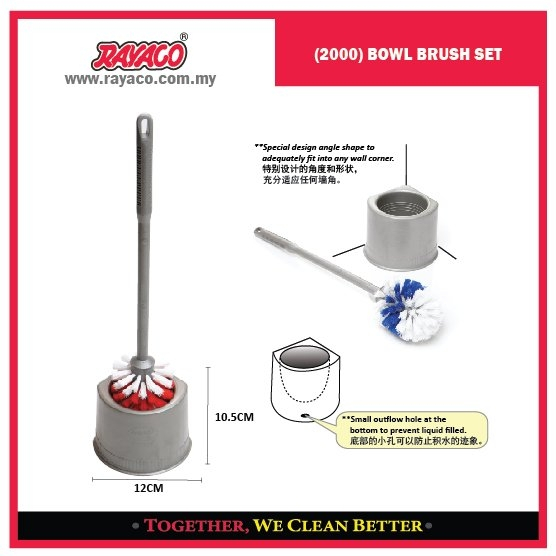 RAYACO 2000WC Toilet Brush with Holder / Berus Tandas | Shopee Singapore