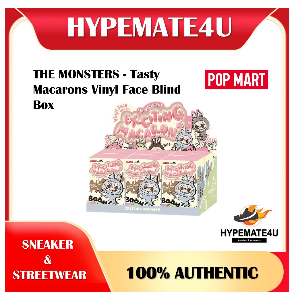Pop Mart The Monsters Tasty Macarons Labubu V1 Vinyl Face Whole Set ...