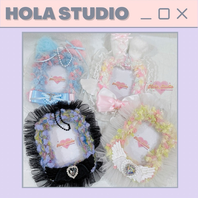 DECORATED TOPLOADER | HANDMADE | CROCHET FURRY CARD HOLDER | | K-POP ...