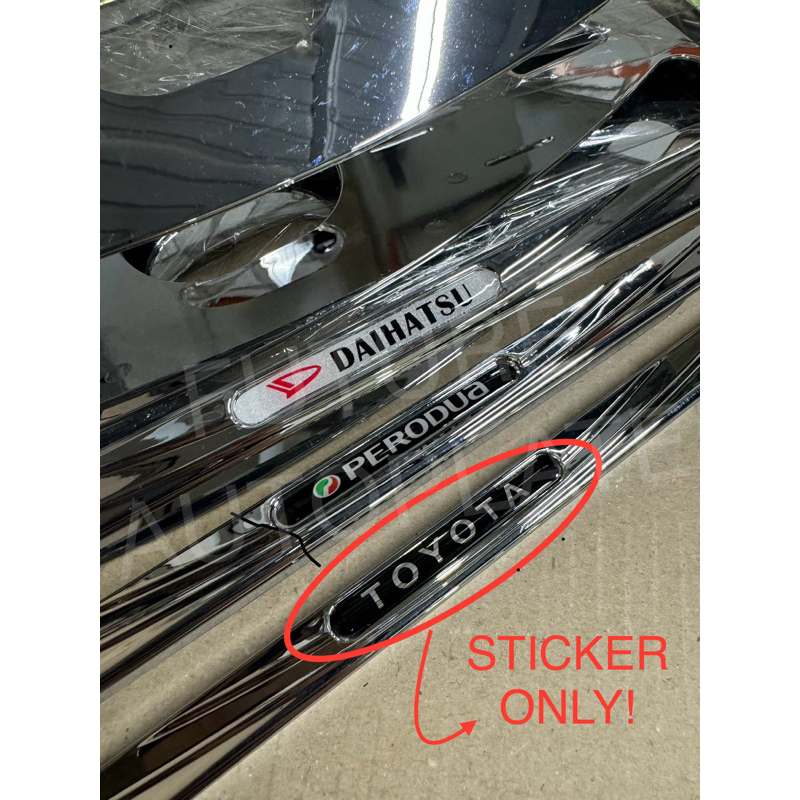 Stickers for JDM Chrome Car Plate Casing / Frame / Cover STIKER SAJA ...