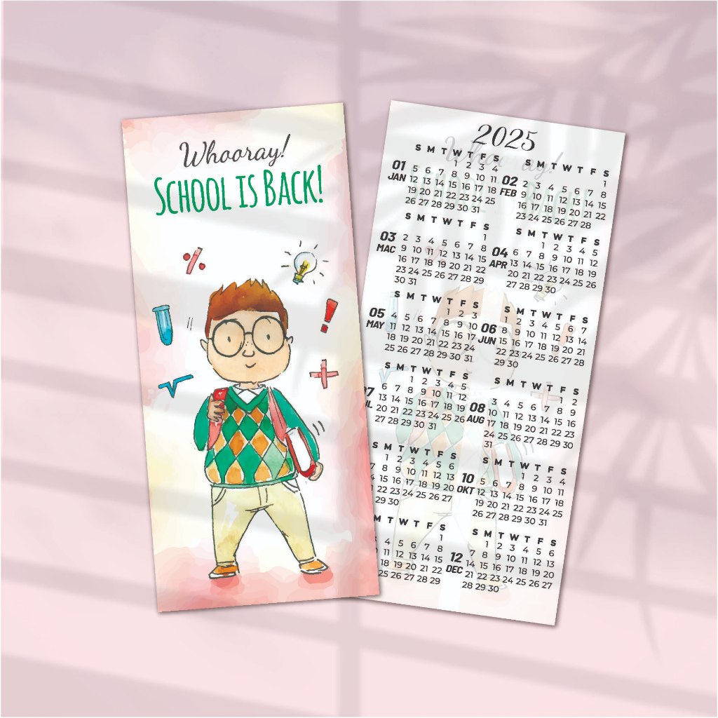 CALENDAR 2025/KALENDAR 2025 BOOKMARK / DOORGIFT / / STUDENT / TEACHER ...