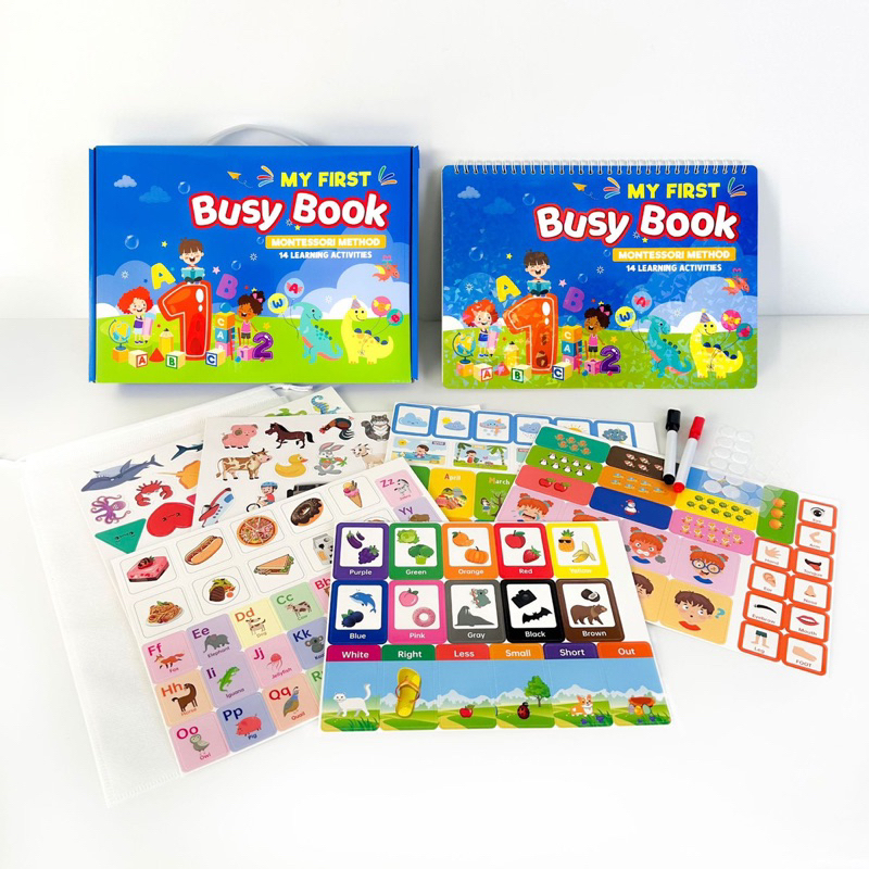 Preschool Early Educational Learning Activity Book Quiet Book Busy Book ...