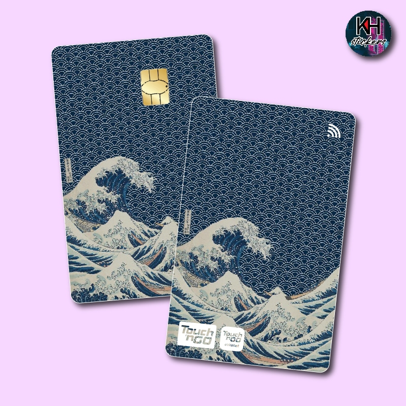 THE GREAT WAVE OF KANAGAWA - TOUCH N GO CARD / ATM CARD STICKER COVER ...