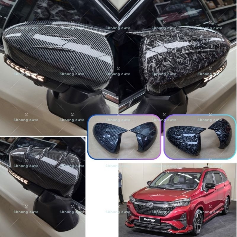 perodua alza new 2022-2024 car m4 side mirror cover carbon fiber ...
