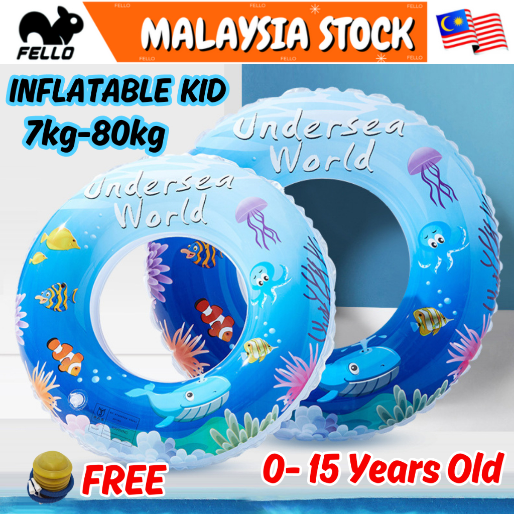 Inflatable Baby Swimming Float PVC Swim Ring Kids Children's Float ...