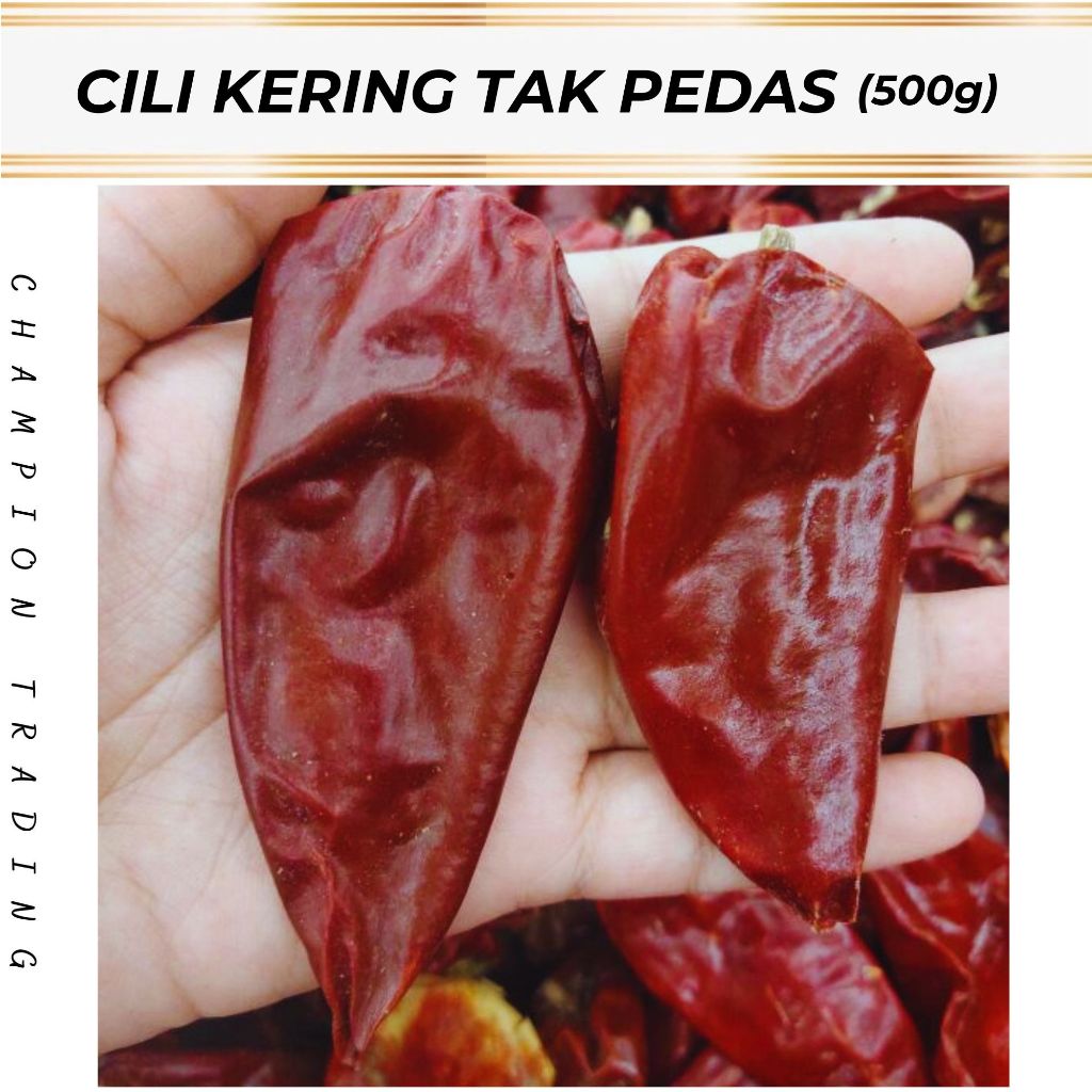 CILI DRY NOT SPICY 500g / PEPPER FAT CHILI | Shopee Singapore