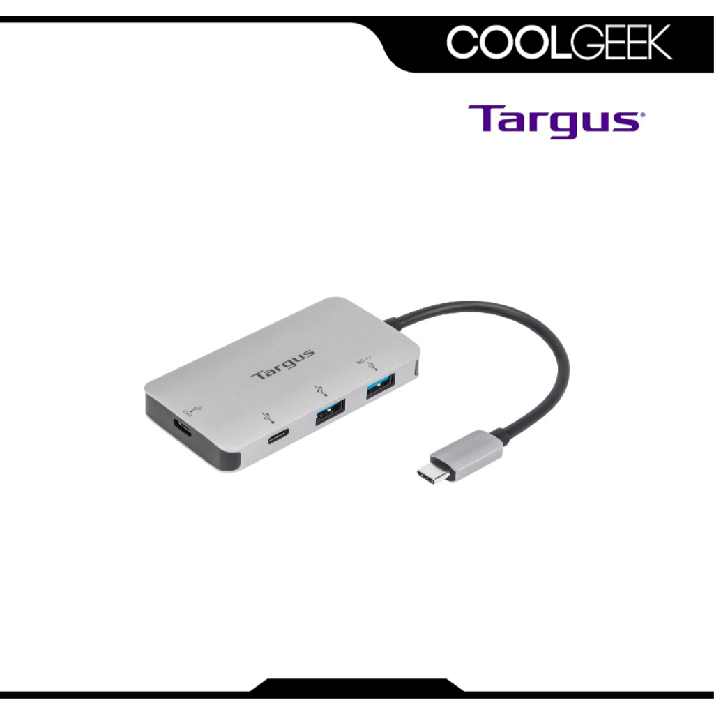Targus USB-C Multi-Port Hub With 2x USB-A And 2x USB-C Ports With 100W ...