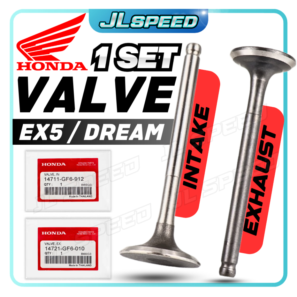HONDA EX5 / EX5 DREAM / WAVE 100 / CLASS 1 Engine Valve Set Intake In ...
