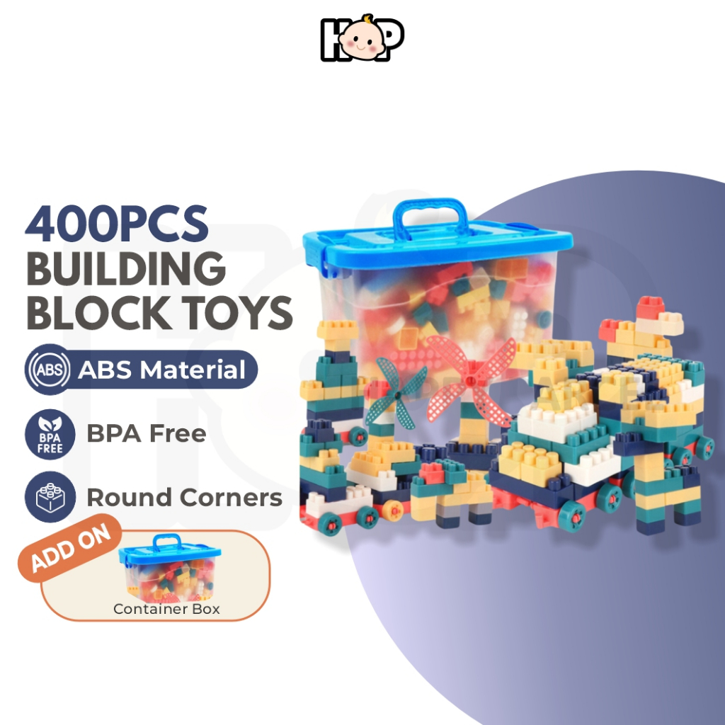 400pcs Building Block Toys Plastic Baby Block Toy Puzzle Block Building ...