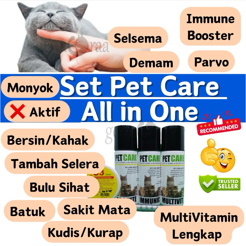 Ubat Selsema Kucing Cat Flu Parvo Demam Batuk Bersin Cirit Birit Muntah ...