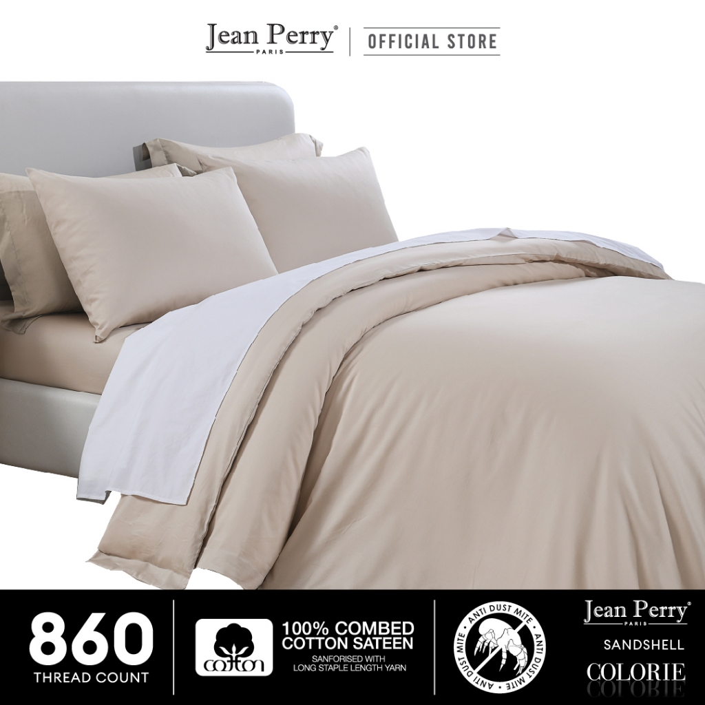 Jean Perry Colorie Quilt Cover ONLY_QUEEN - 100% Combed Cotton Sateen ...