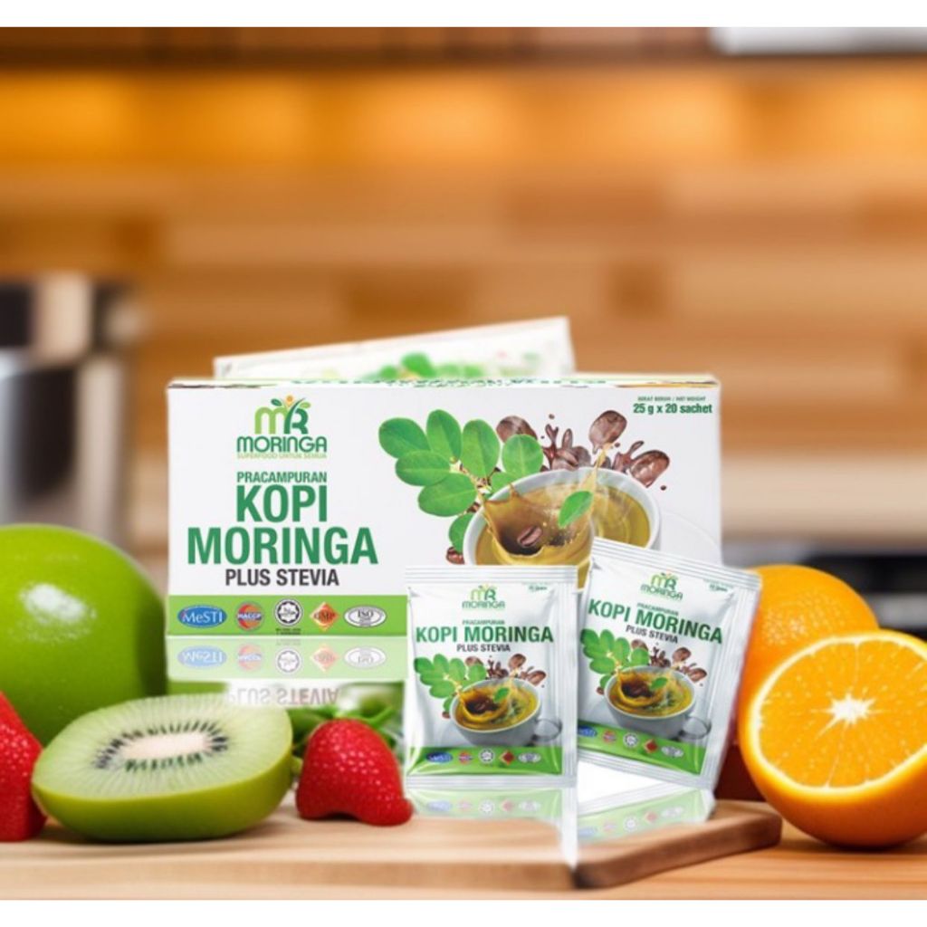 Mr Moringa Moringa Coffee Moringa Plus Stevia (20 packages x 25 grams) | Shopee Singapore