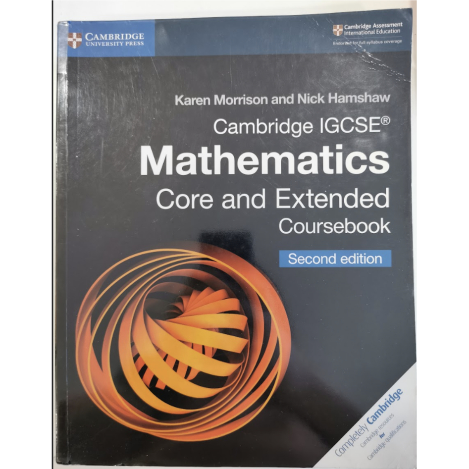 Cambridge IGCSE Mathematics Coursebook Core and Extended | Shopee Singapore
